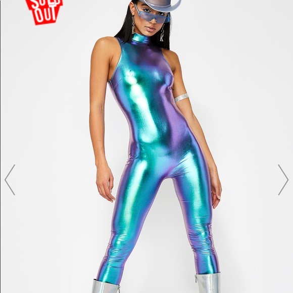 Dolls Kill | Other | Galactic Mami Metallic Catsuit Dolls Kill | Poshmark